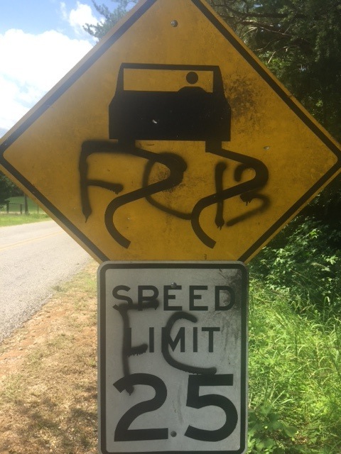 Vandalized Signs in the City – HBTV.us